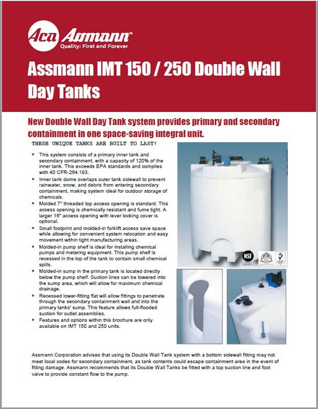 Assmann Double Wall Tanks - Hawkins