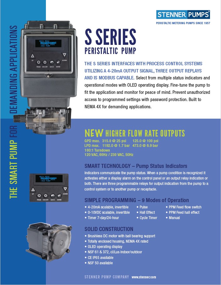 Stenner S-Series Pumps - Hawkins